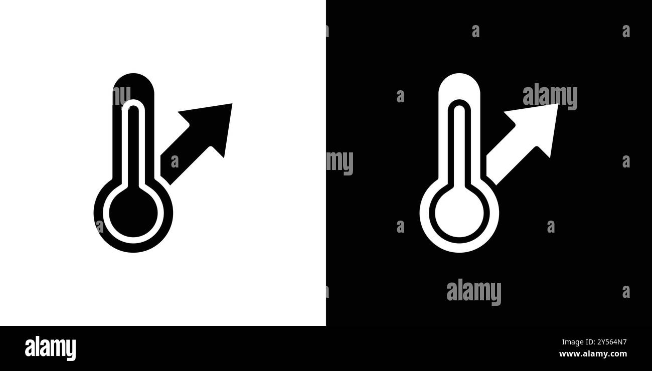 Meteorology thermometer measuring icon linear logo mark set collection ...