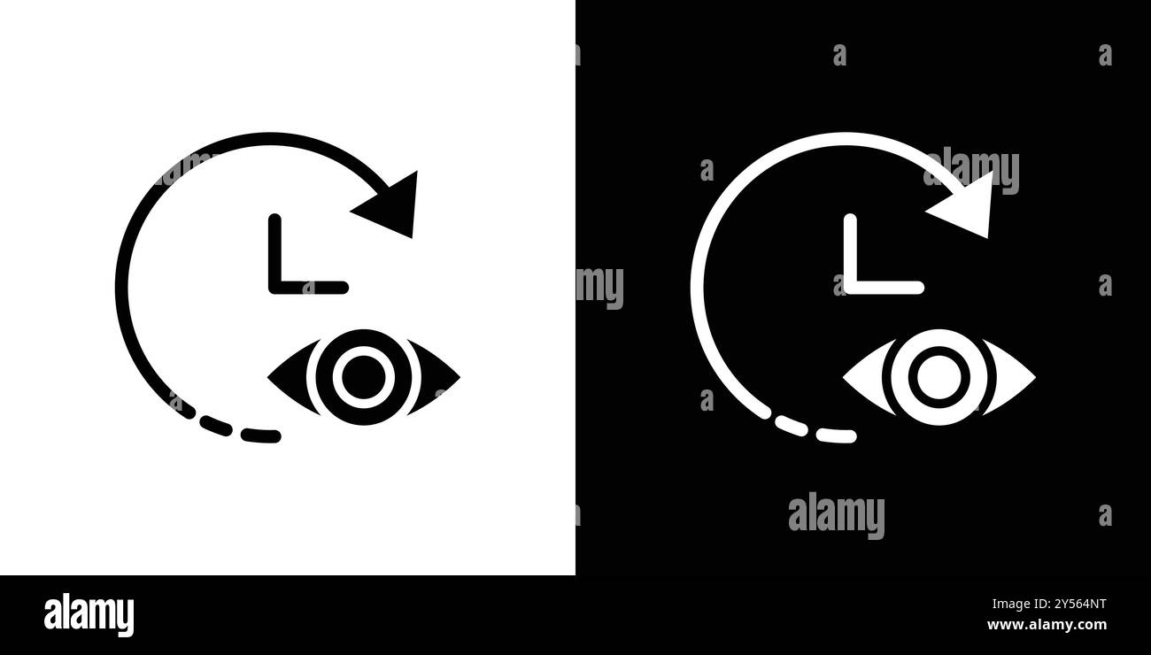 Predict forecast icon linear logo mark set collection in black and white Stock Vector Image ...