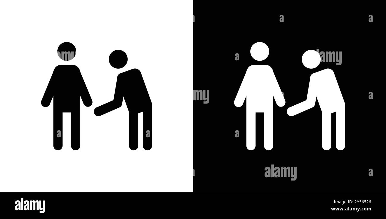 Respectfulness icon linear logo mark set collection in black and white ...