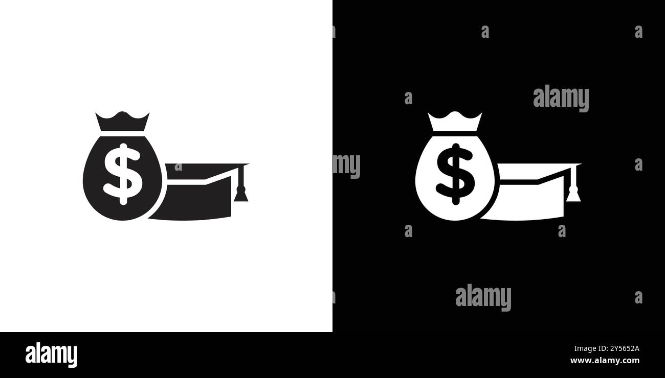 tuition fee icon linear logo mark set collection in black and white Stock Vector Image & Art - Alamy