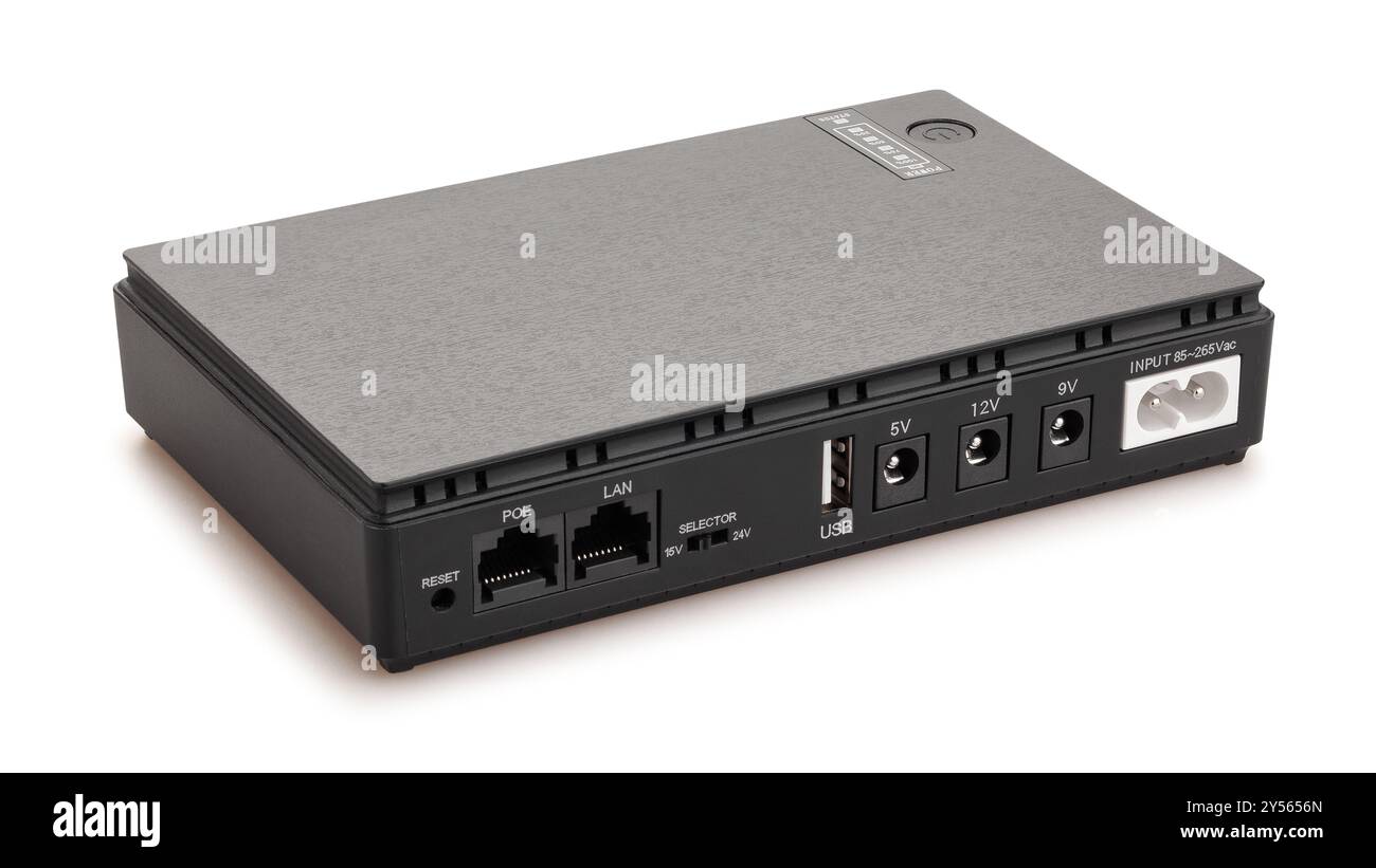 pc router ups path isolated on white Stock Photo - Alamy