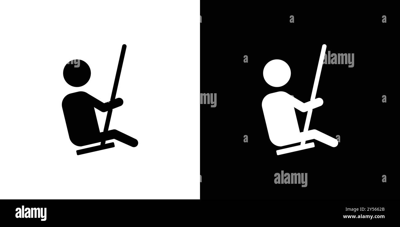 swing icon linear logo mark set collection in black and white Stock Vector Image & Art - Alamy