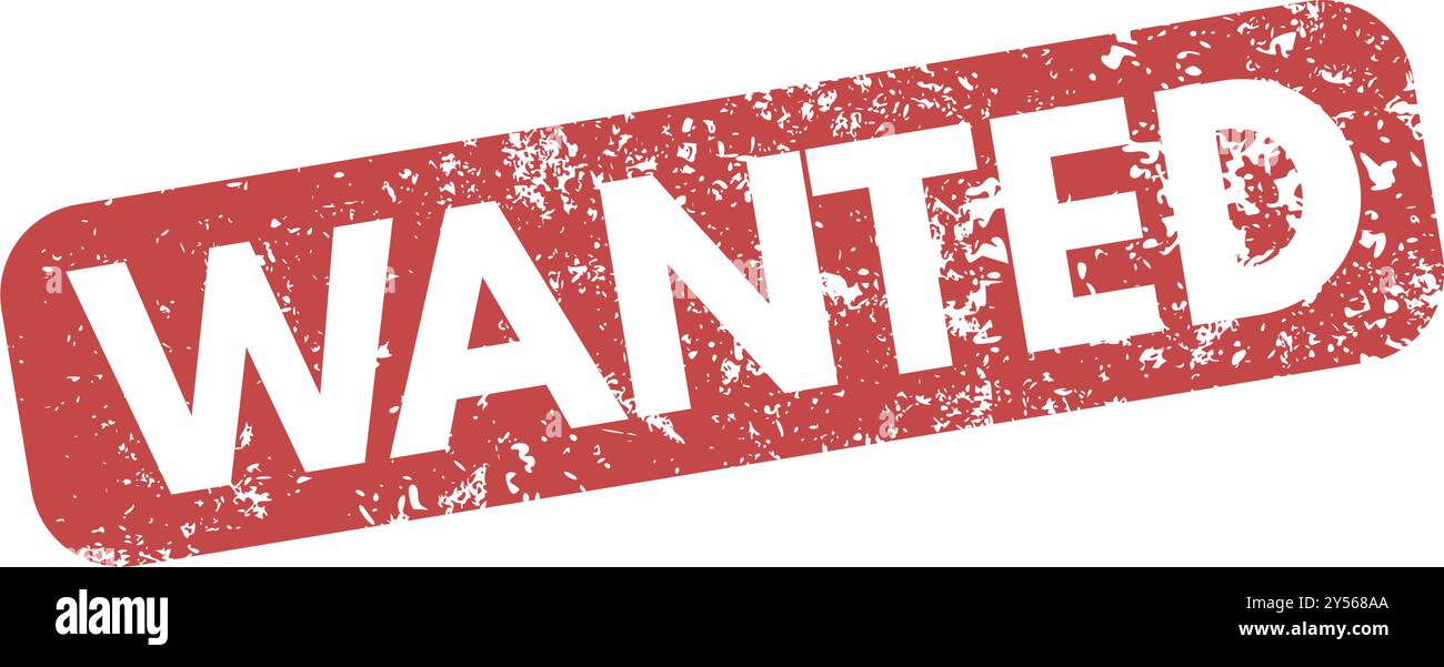 Wanted red rubber stamp - vector illustration Stock Vector Image & Art ...