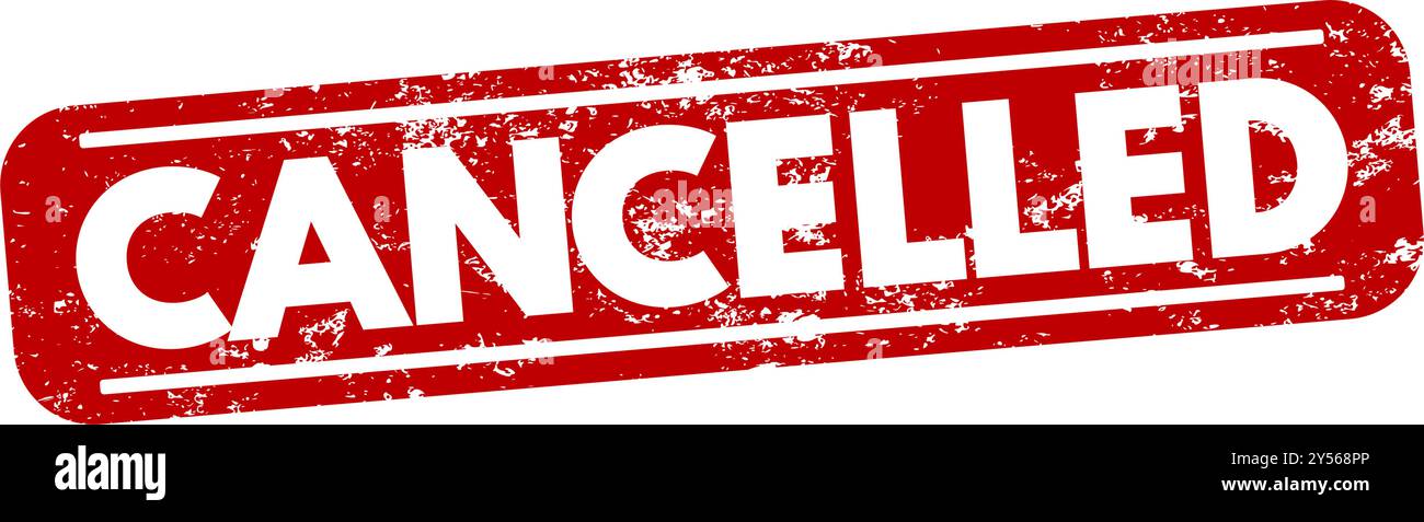 Cancelled rubber stamp - vector illustration Stock Vector Image & Art - Alamy