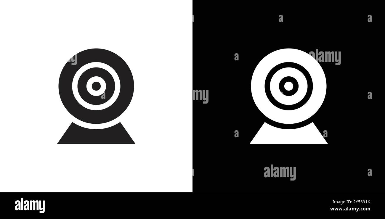 Webcam icon linear logo mark set collection in black and white Stock Vector Image & Art - Alamy