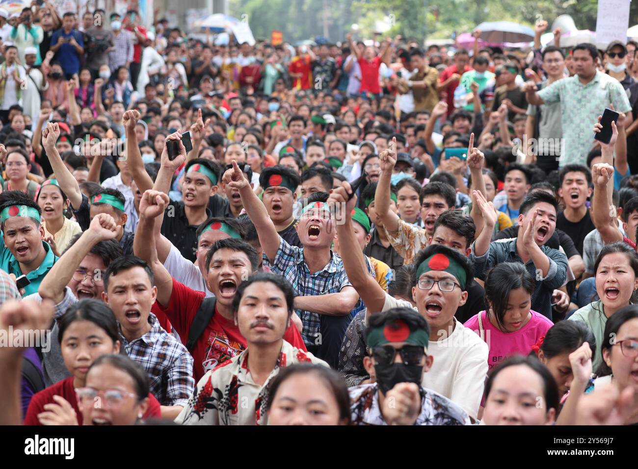 Dhaka, Bangladesh - September 20, 2024: Hundreds of indigenous people ...