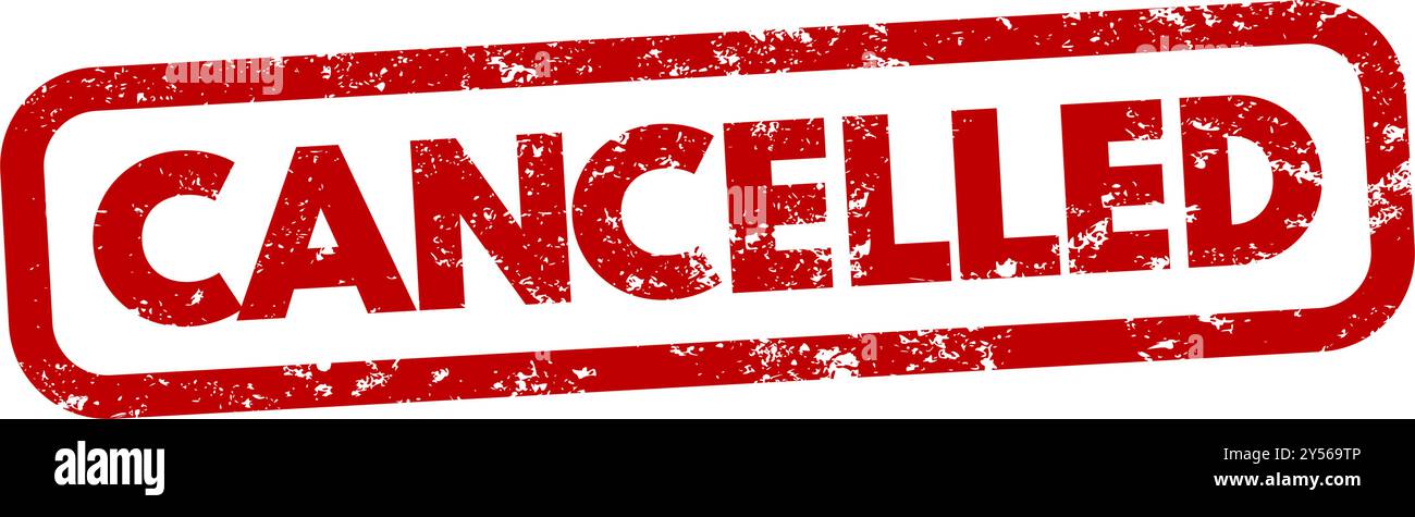 Cancelled rubber stamp - vector illustration Stock Vector Image & Art - Alamy