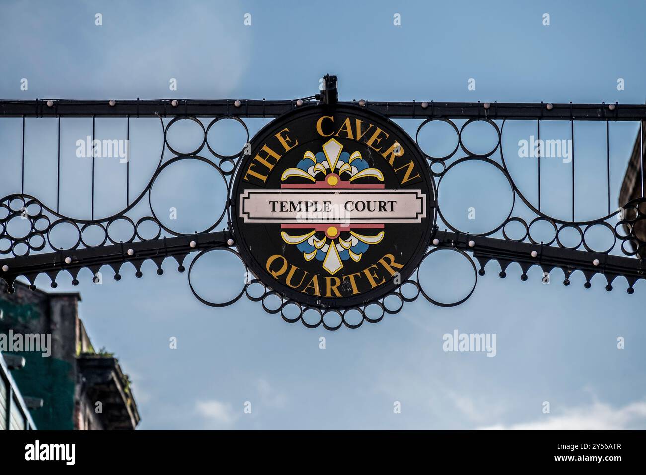 Street scene image on Mathew Street in Liverpool's Cavern Quarter where ...