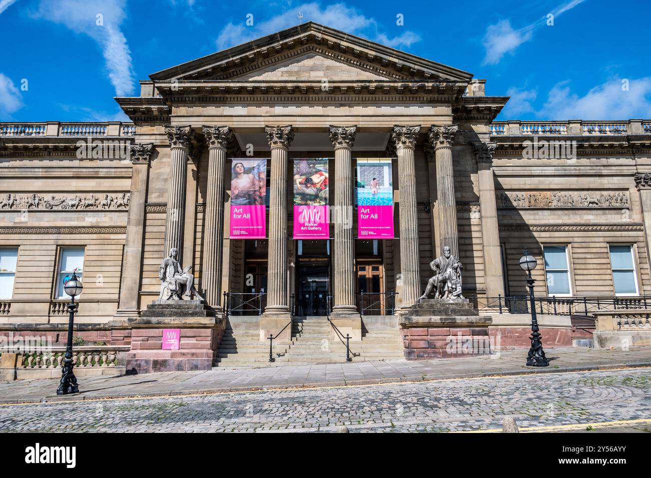 This colourful street scene image of Liverpool's prestigious Walker Art ...