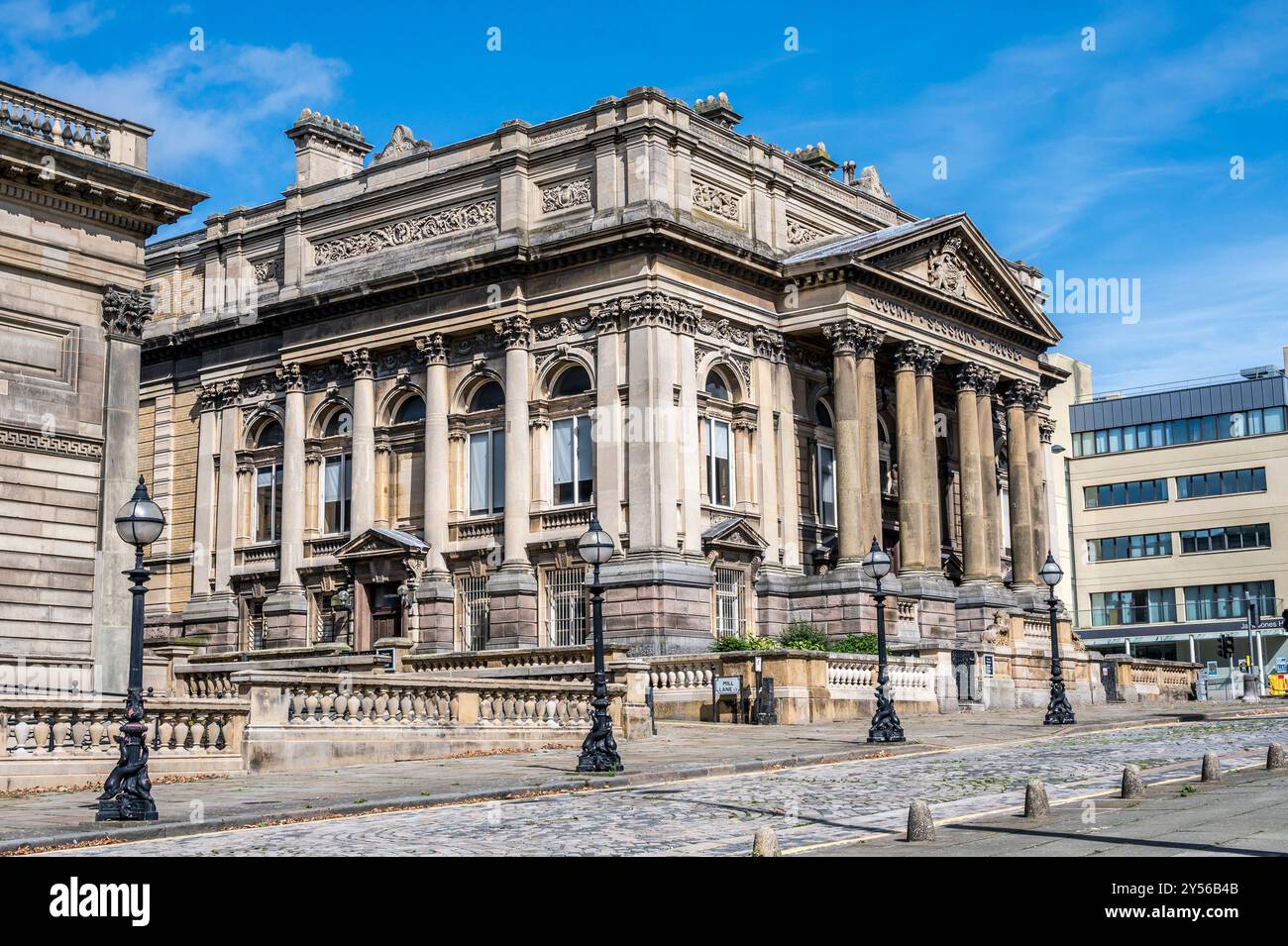 This colourful street scene image of Liverpool's prestigious Walker Art ...