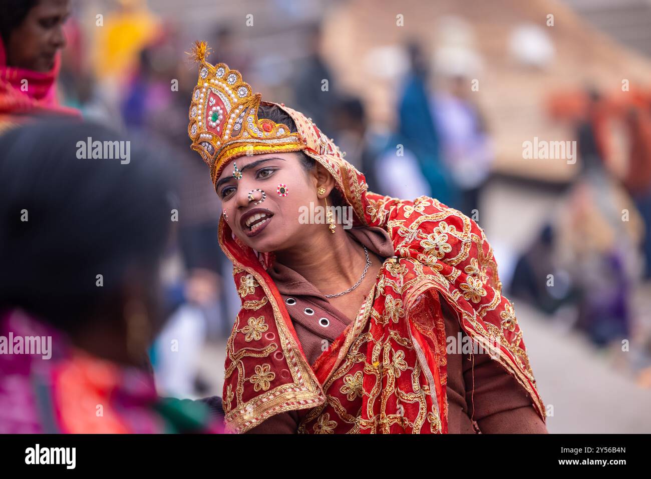 Tourists and local people visiting kashi to worship lord shiva and take ...