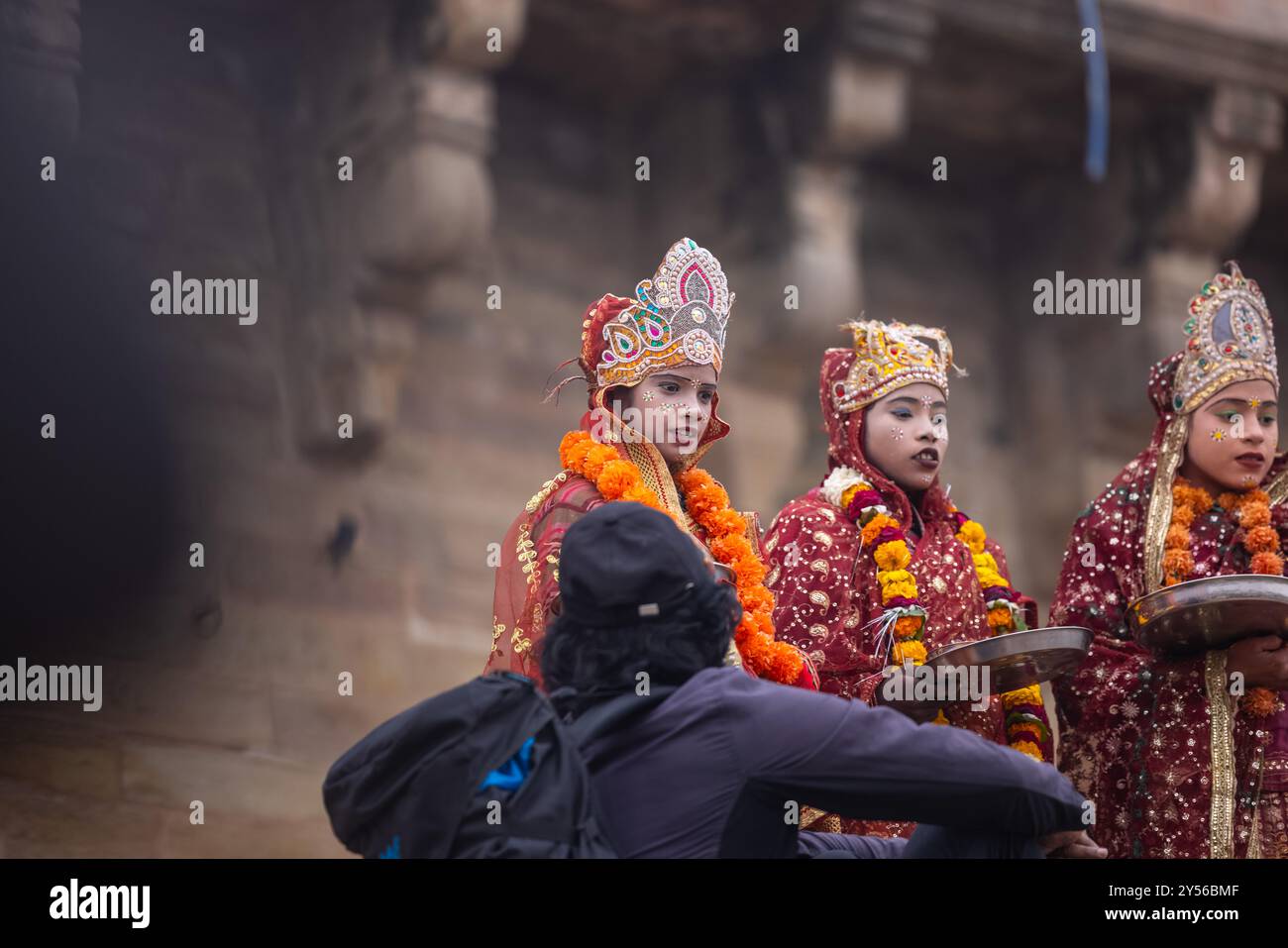 Tourists and local people visiting kashi to worship lord shiva and take ...