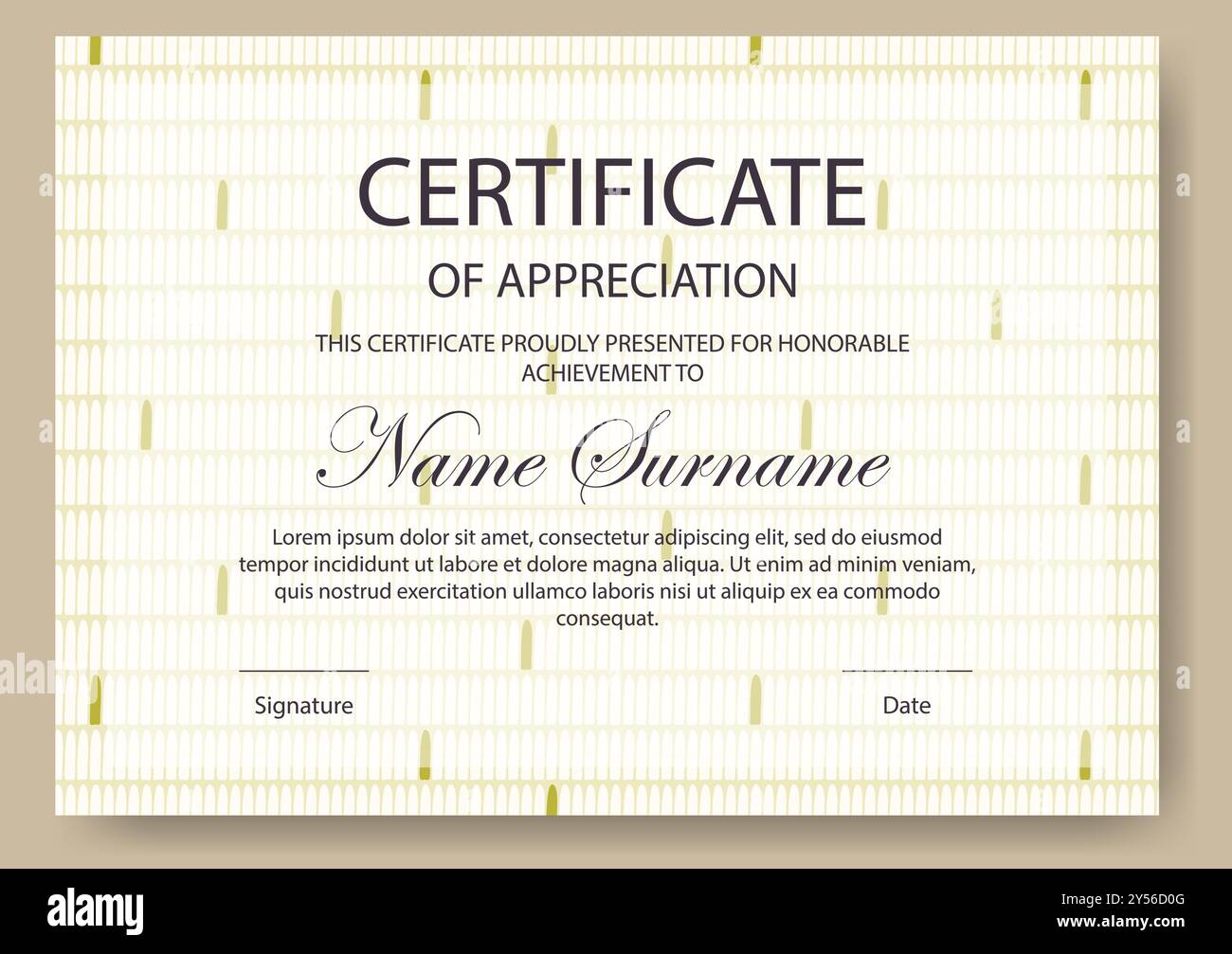 Certificates of Graduation and Appreciation design. Geometric seamless ...