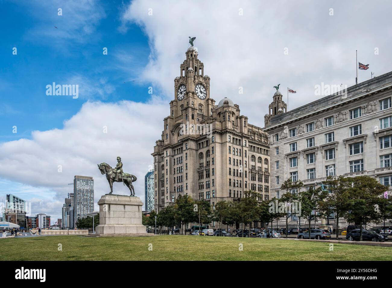 This colourful image from Liverpool's Pier Head is of the world famous ...