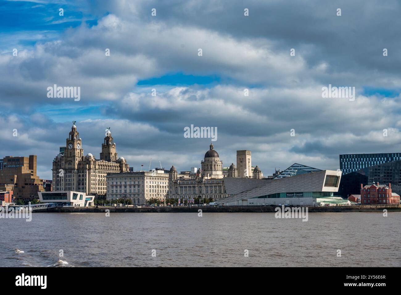 This colourful image from the River Mersey ferry is of the world famous ...