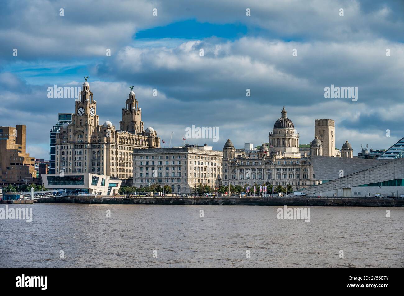 This colourful image from the River Mersey ferry is of the world famous ...