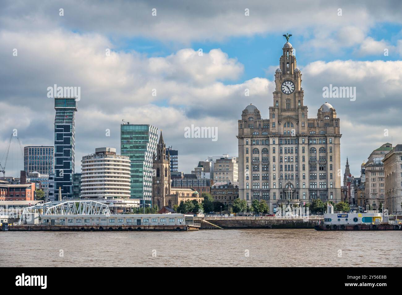 This colourful image from the River Mersey ferry is of the world famous ...