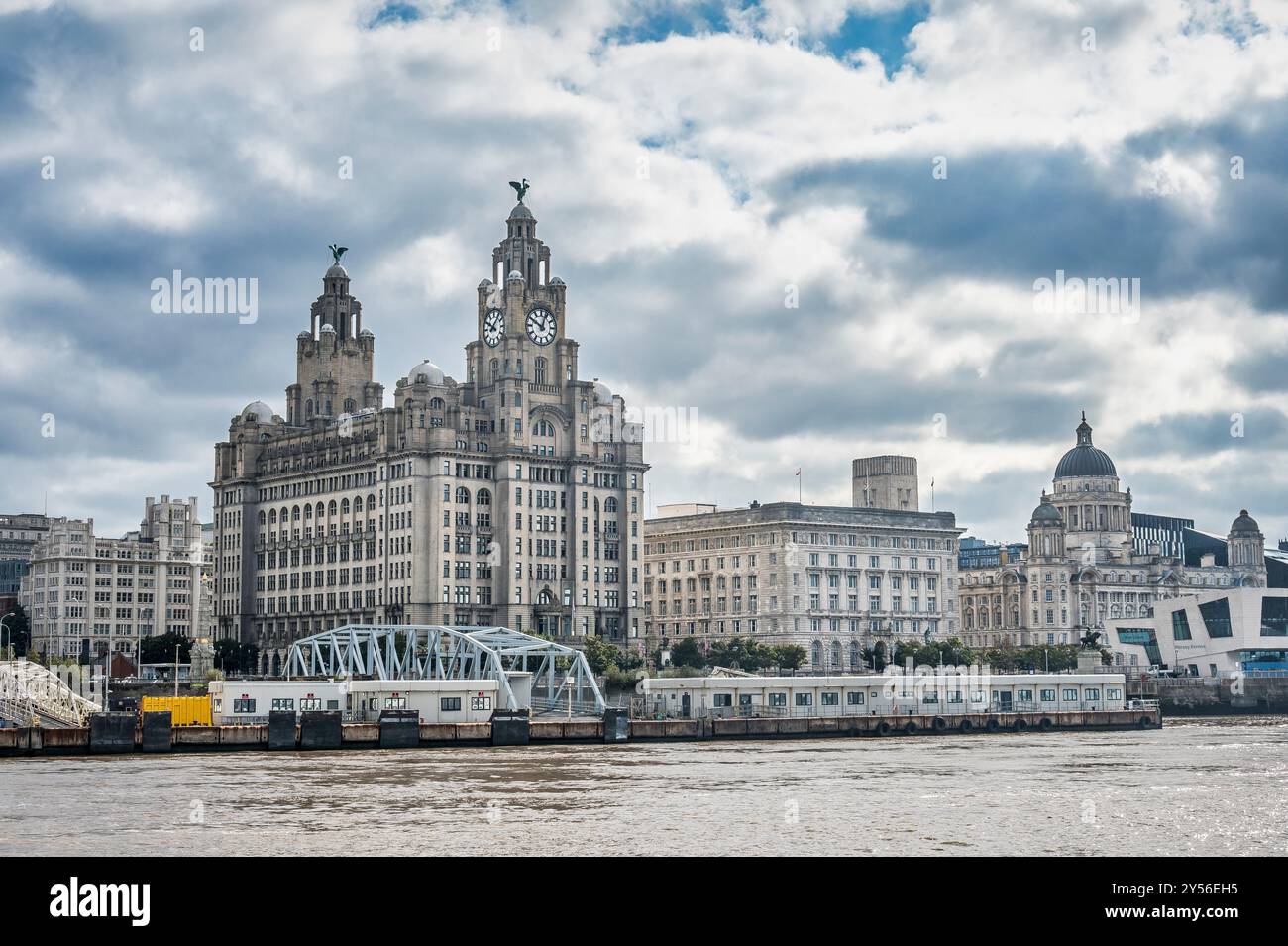 This colourful image from the River Mersey ferry is of the world famous ...