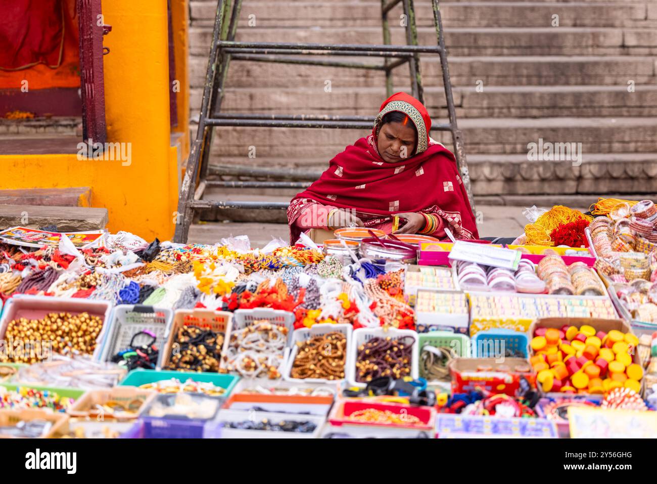 Tourists and local people visiting kashi to worship lord shiva and take ...