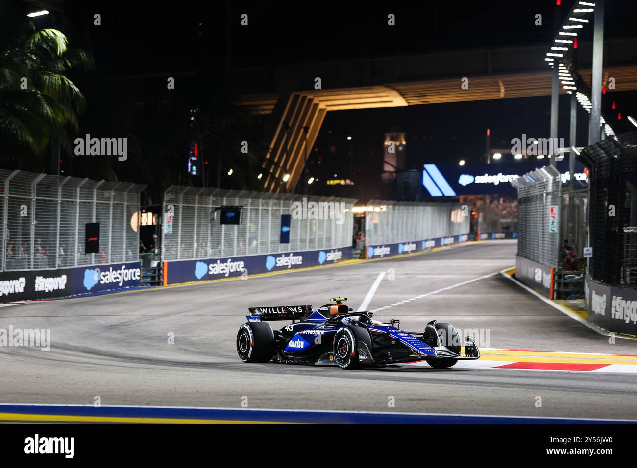 43 COLAPINTO Franco (arg), Williams Racing FW46, action during the Formula 1 Singapore Grand ...