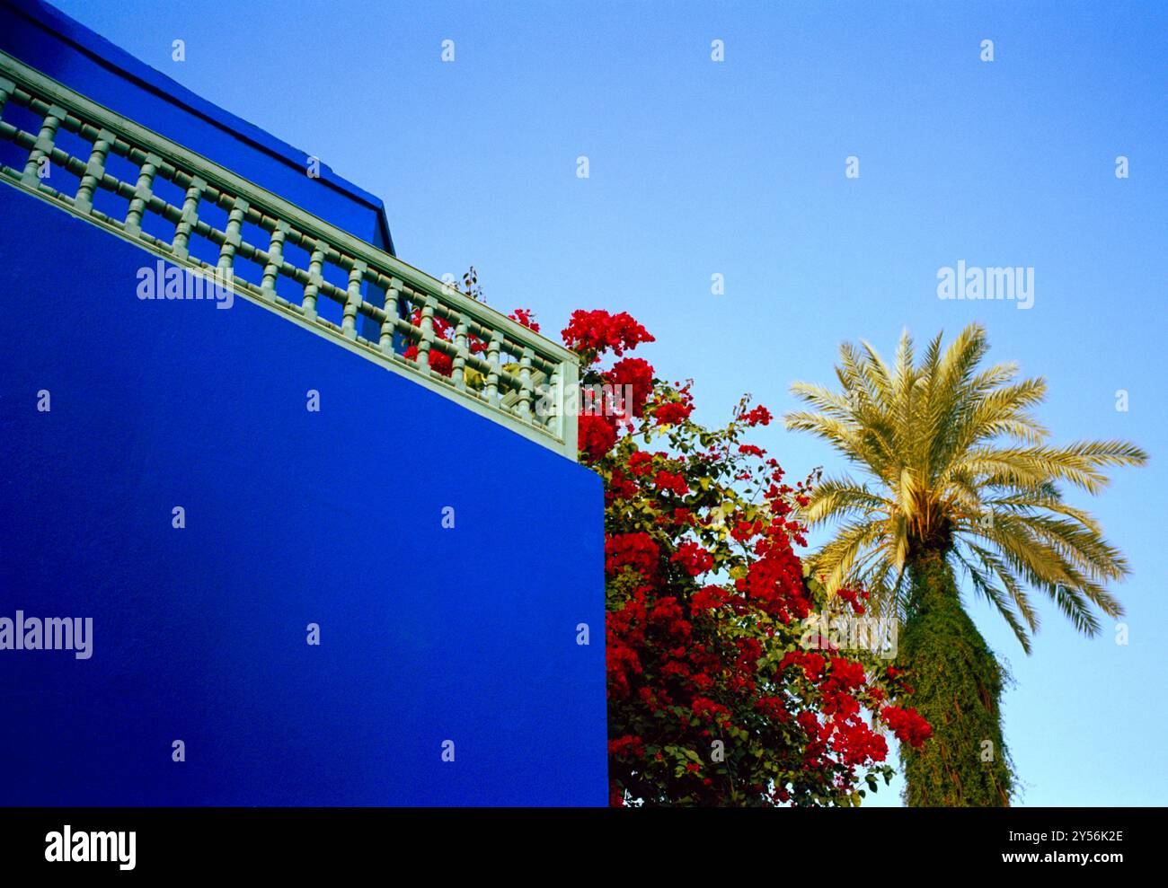 The house of fashion designer Yves Saint Laurent. The Majorelle Garden ...