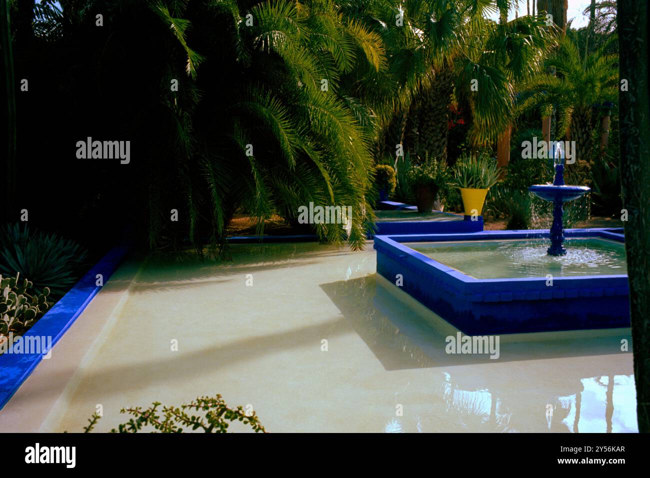 The house of fashion designer Yves Saint Laurent. The Majorelle Garden ...