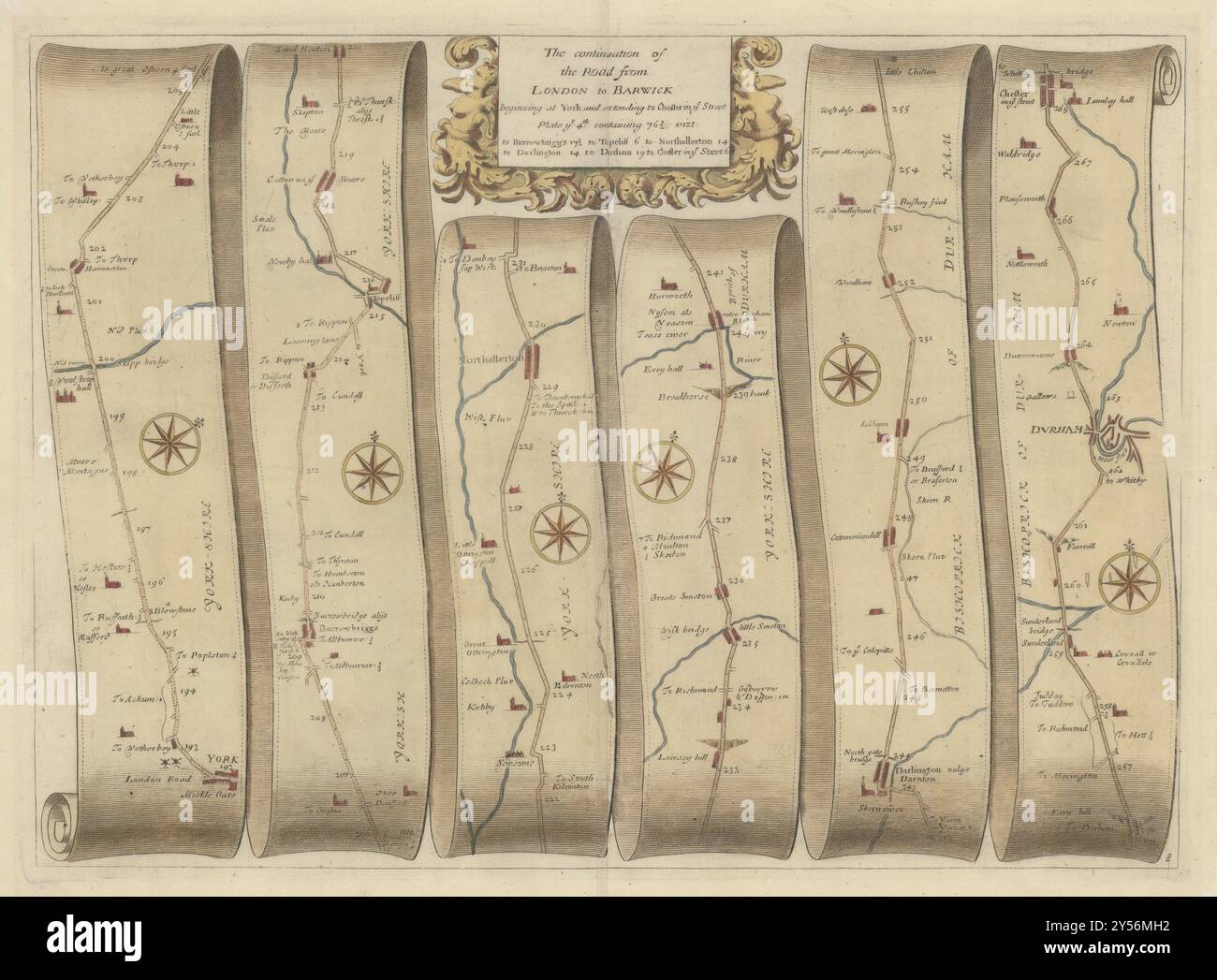 York 17th century map hi-res stock photography and images - Alamy