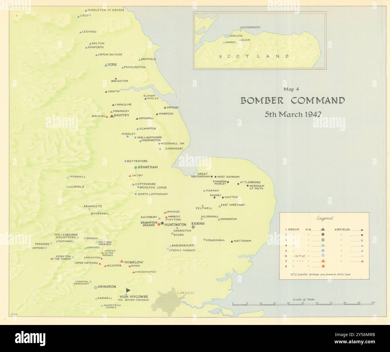 Raf england map hi-res stock photography and images - Alamy