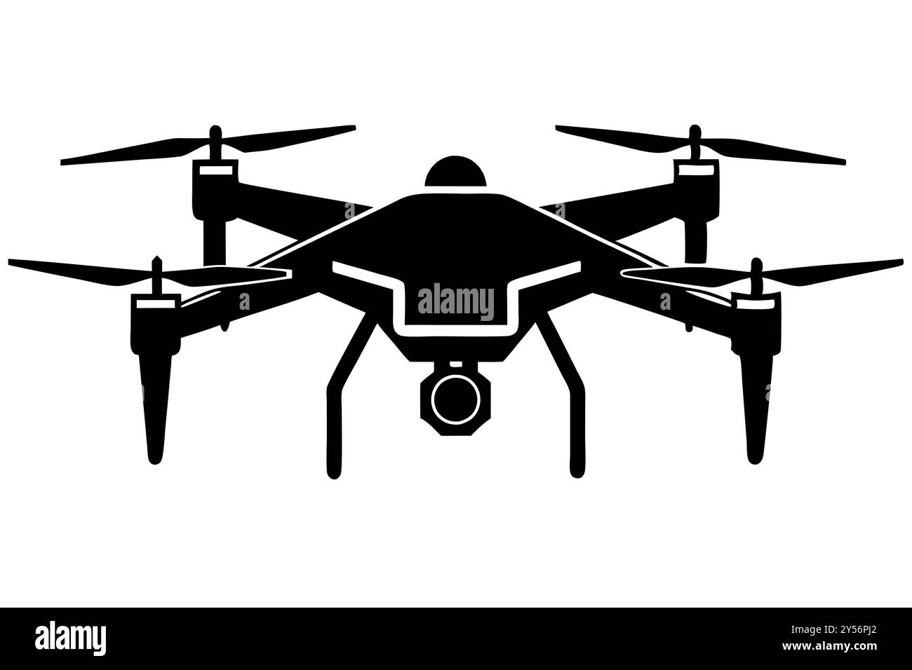drone silhouette vector illustration Stock Vector Image & Art - Alamy