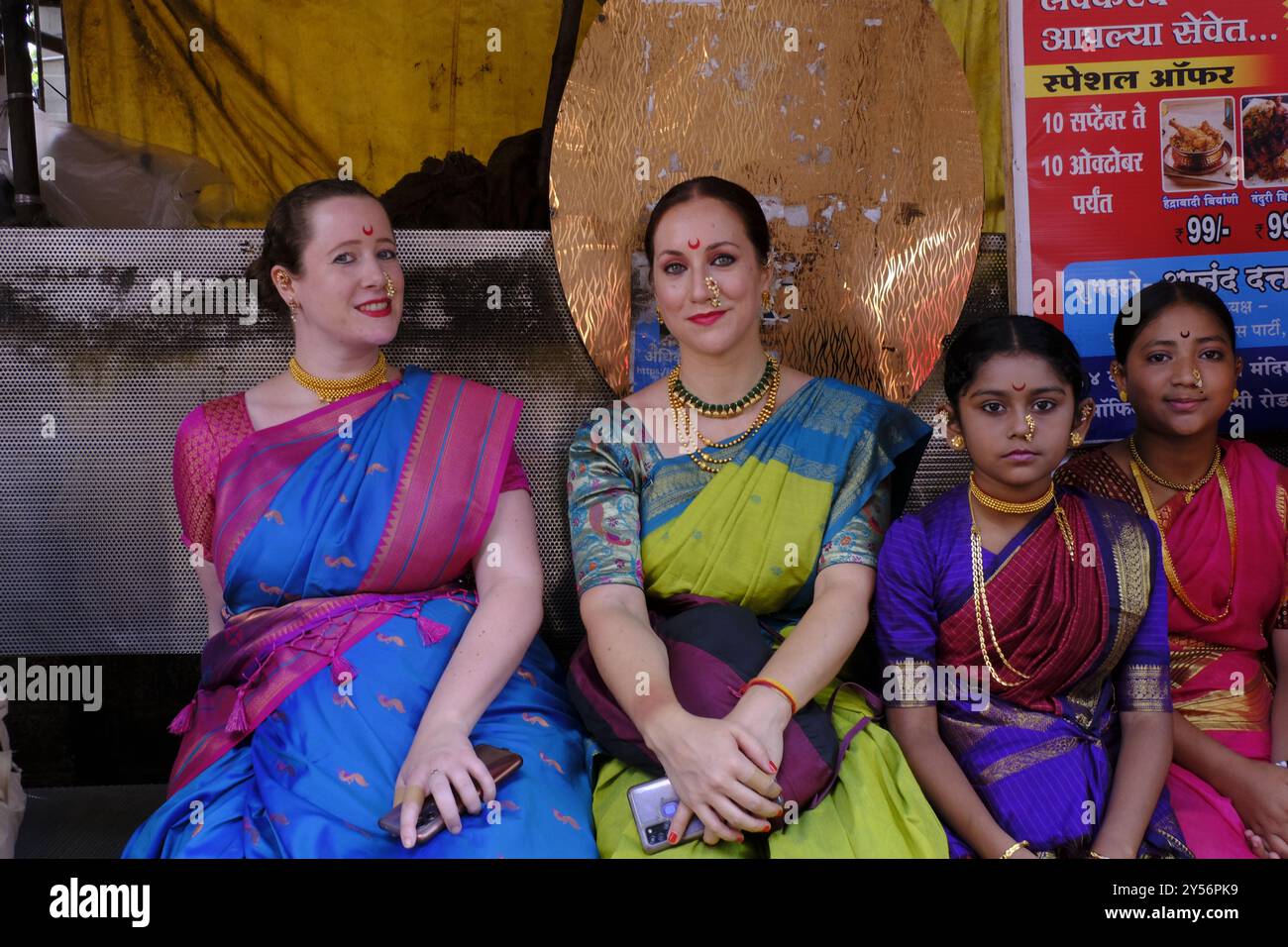 Pune, India - September 17, 2024, Pune Ganpati Visarjan Procession with ...
