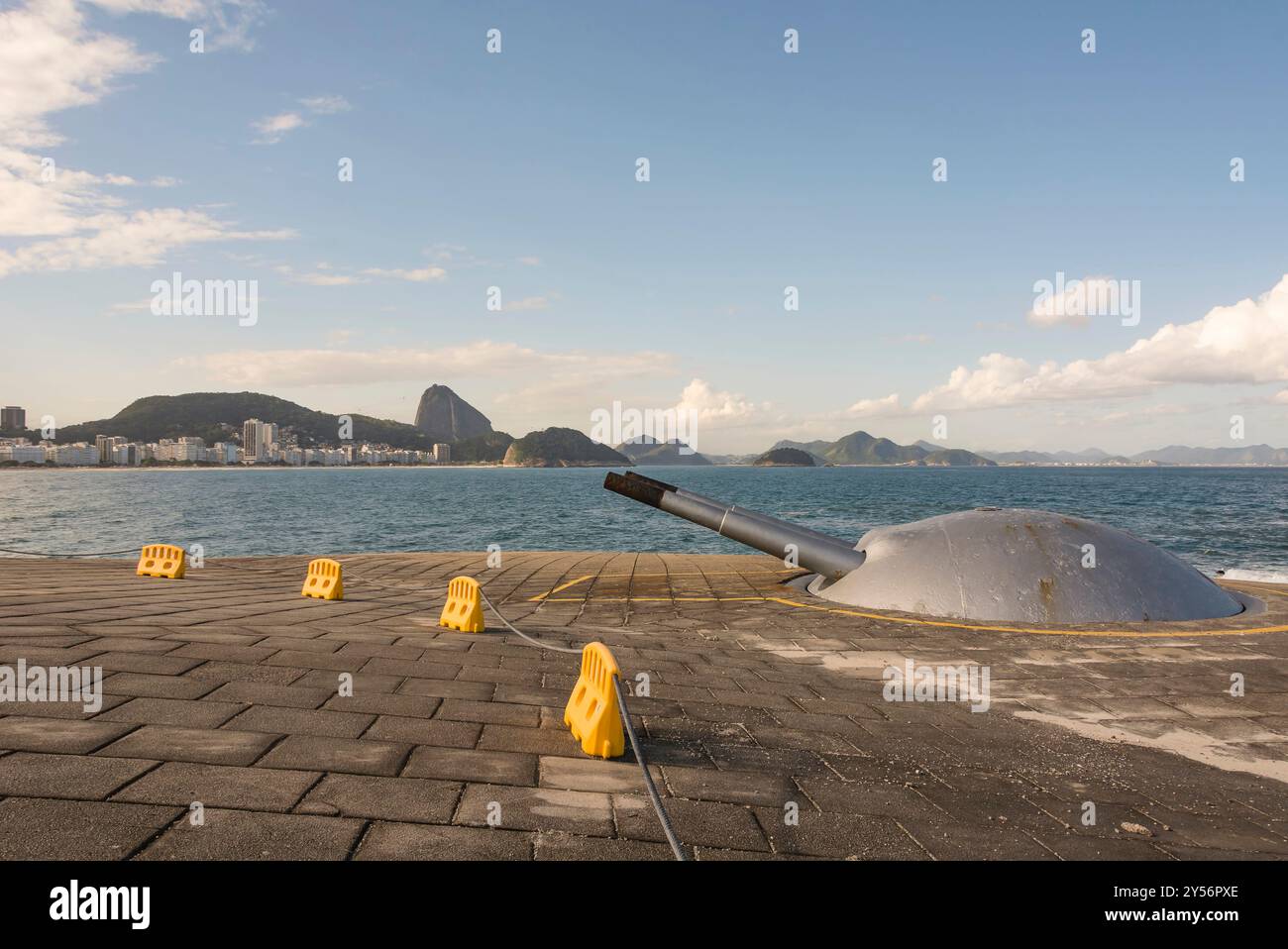 Rio de janeiro Brazil. Copacabana Fort. Concrete fortification war ...