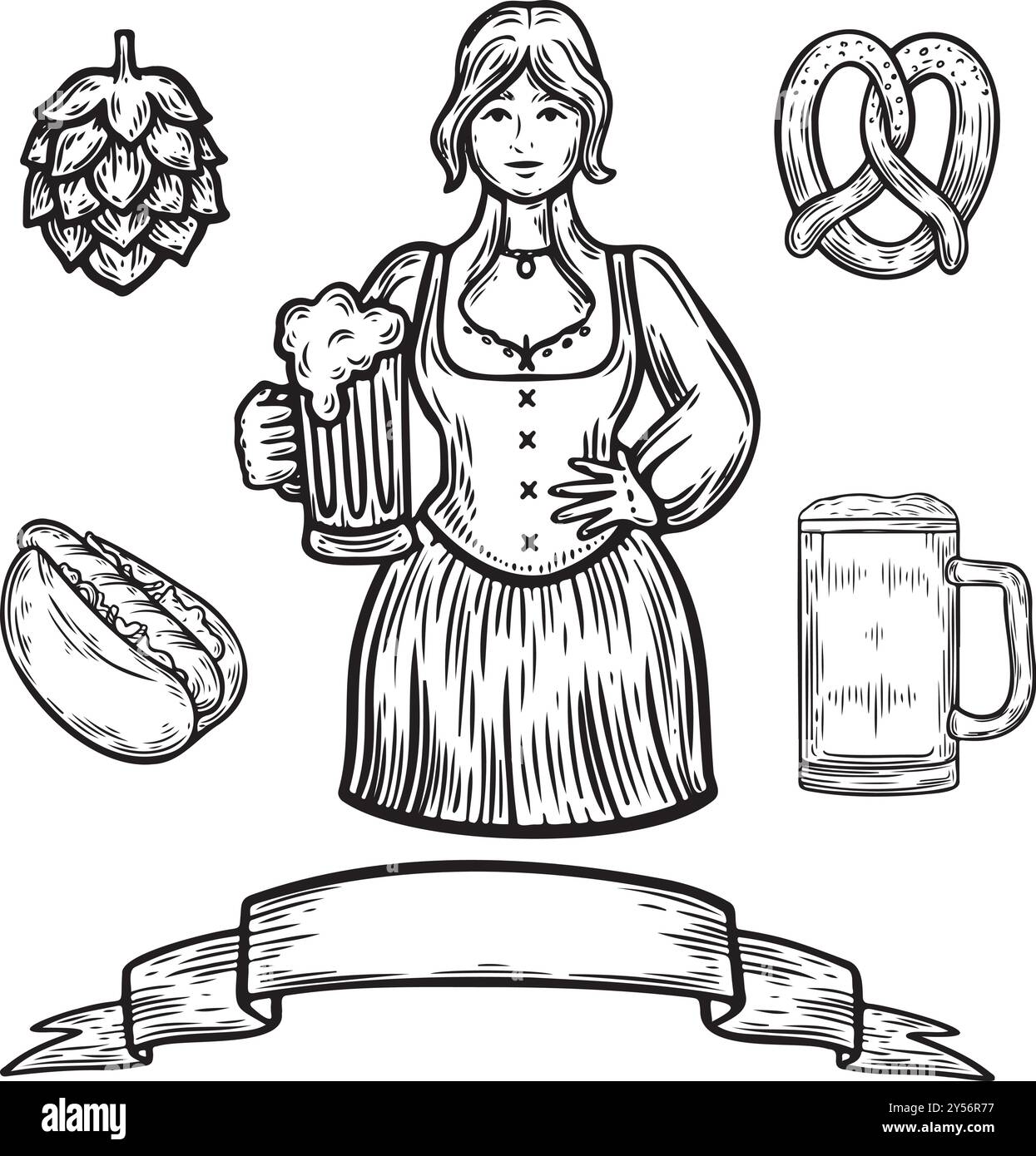 German girl hotdog hi-res stock photography and images - Alamy