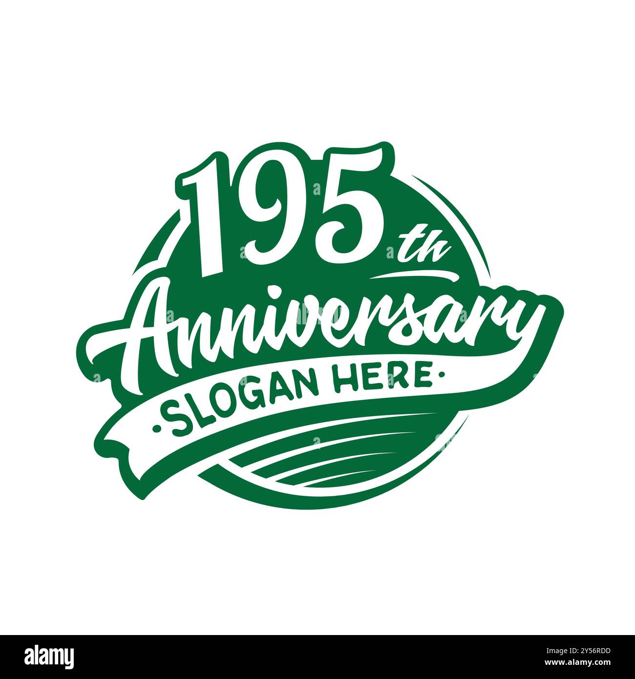 195 years logo hi-res stock photography and images - Alamy