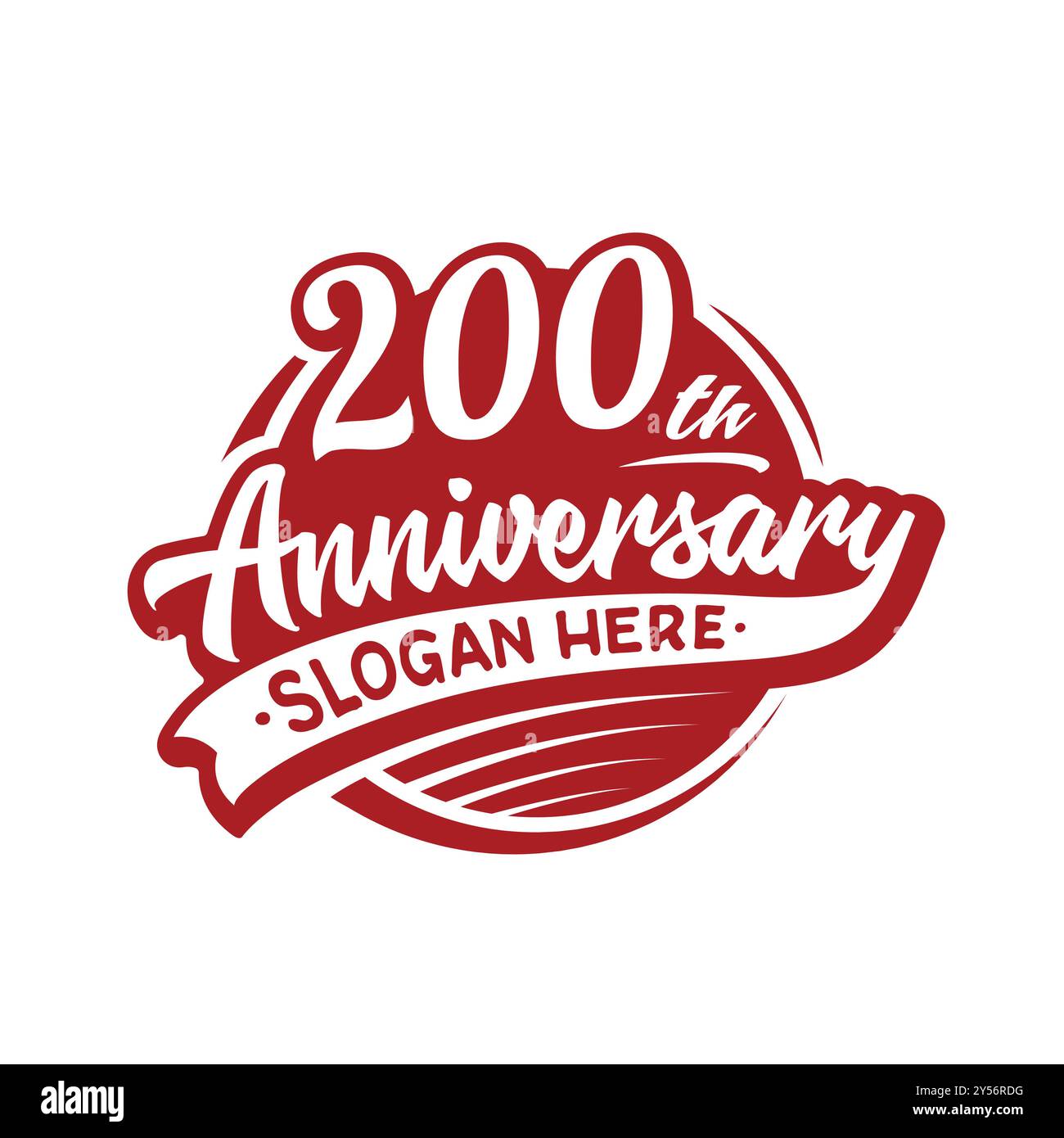 200 years anniversary design template. Vector and illustration. 200th ...
