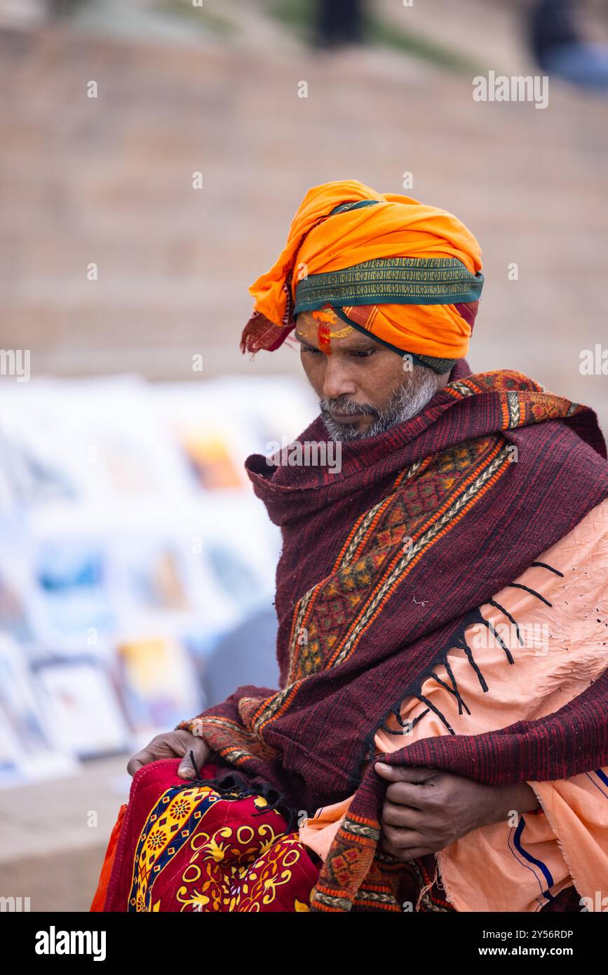 Tourists and local people visiting kashi to worship lord shiva and take ...