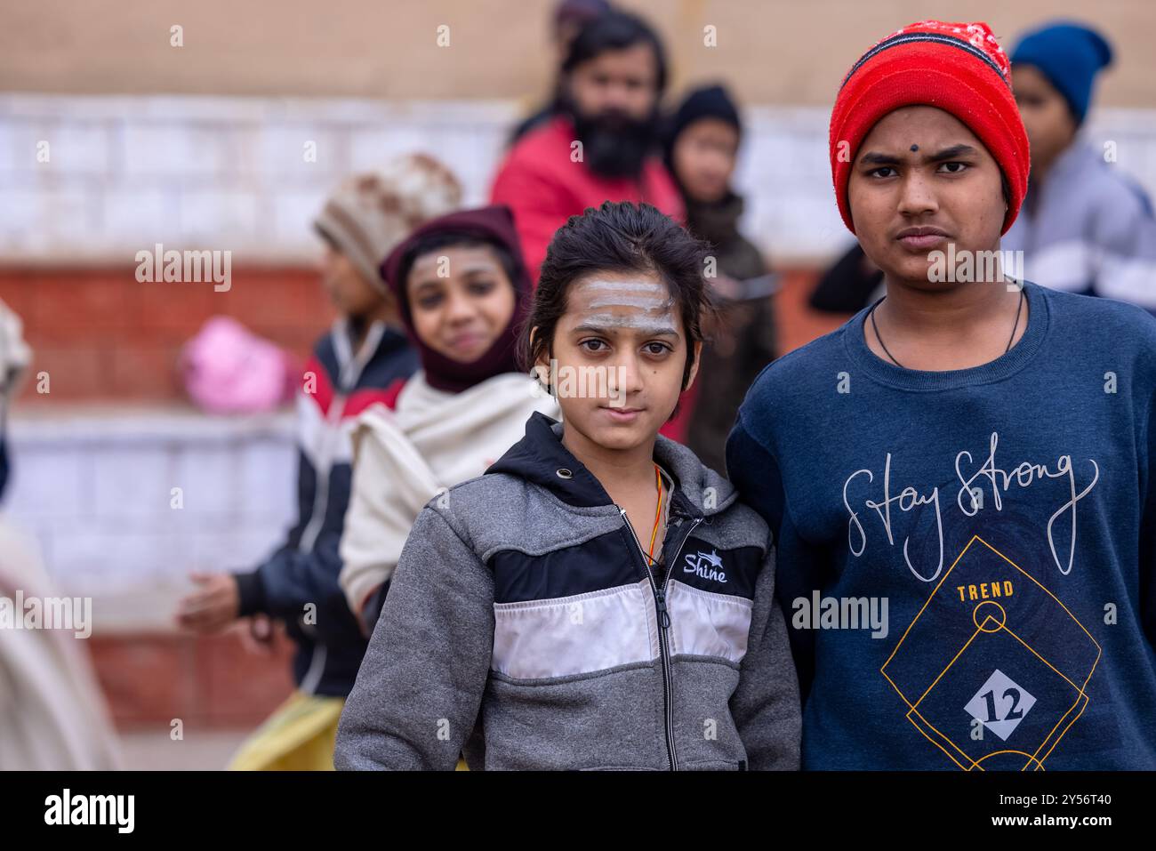 Tourists and local people visiting kashi to worship lord shiva and take ...