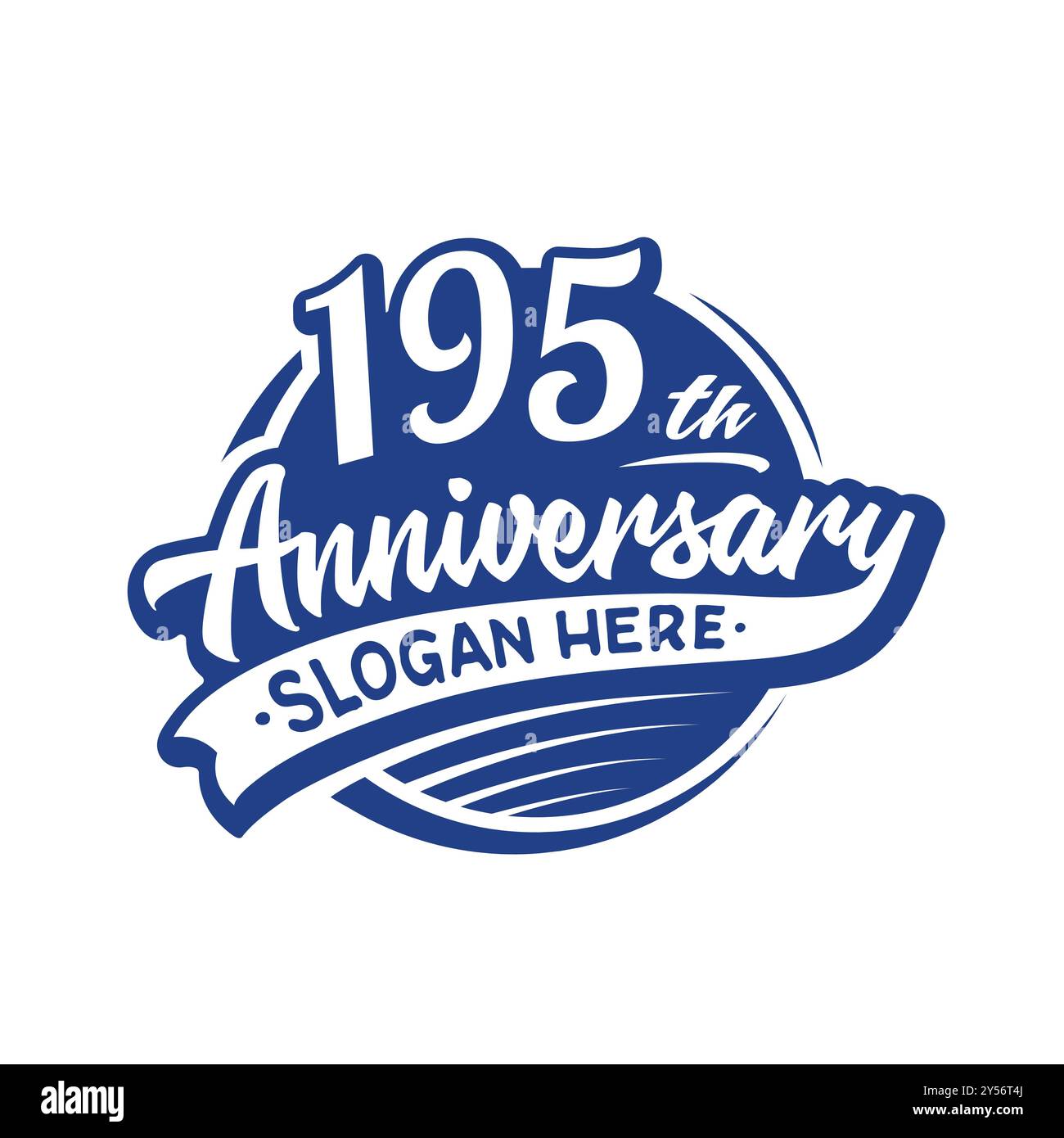 195 years logo hi-res stock photography and images - Alamy
