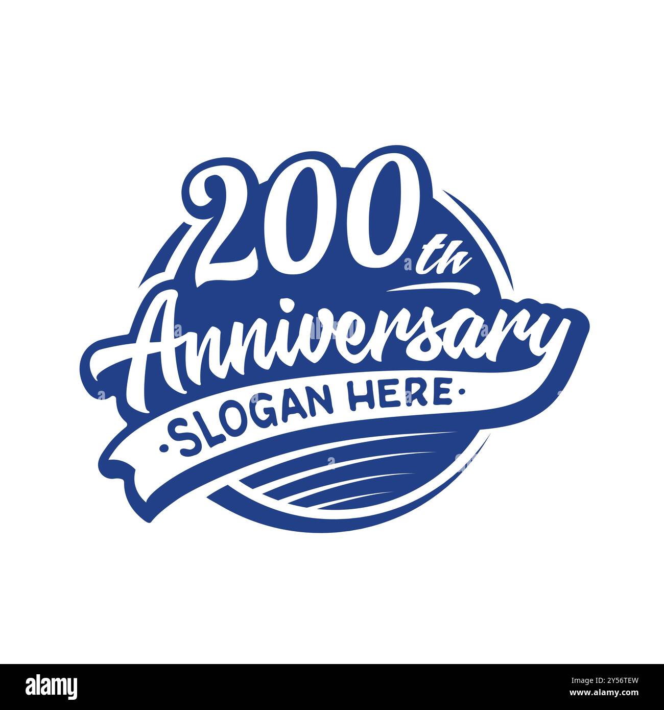 200 years anniversary design template. Vector and illustration. 200th ...