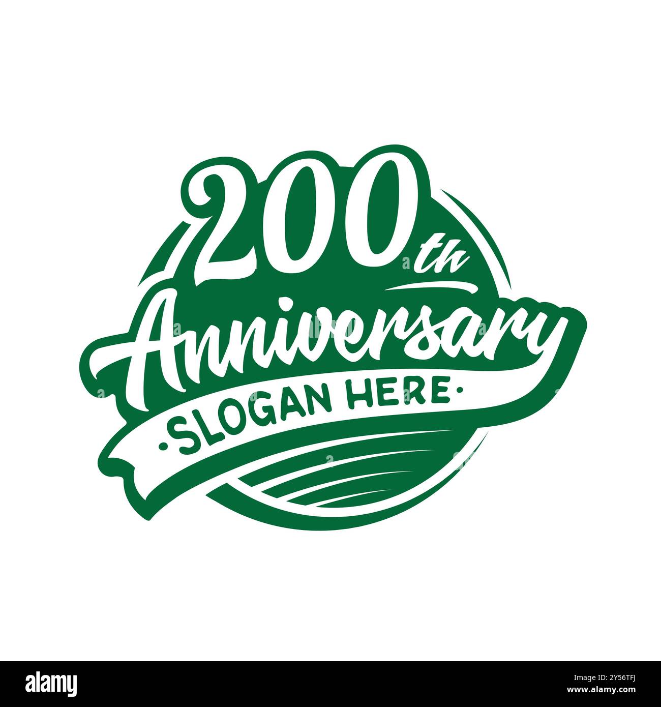 200 years anniversary design template. Vector and illustration. 200th ...