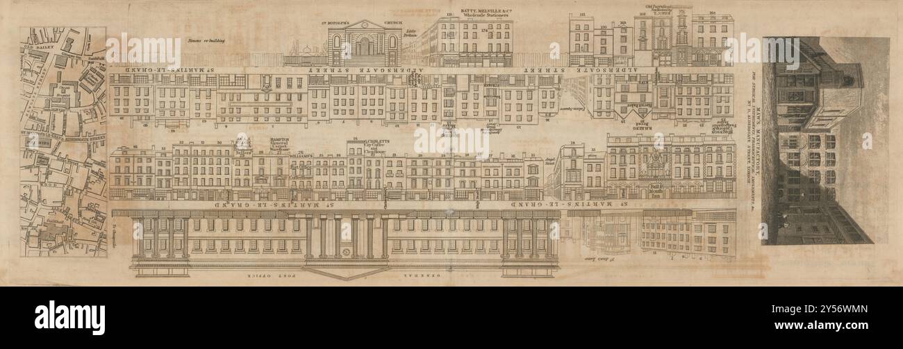 Tallis London Street View #44 St Martin's-Le-Grand, Aldersgate (South ...