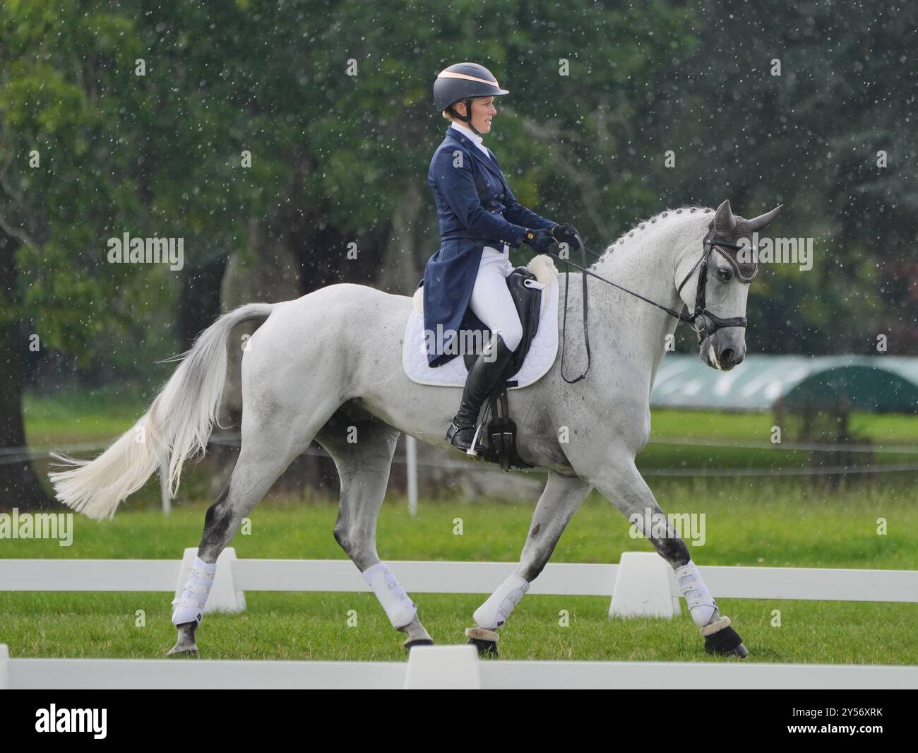 Zara Tindall rides her horse Classicals Euro Star at the Blenheim ...