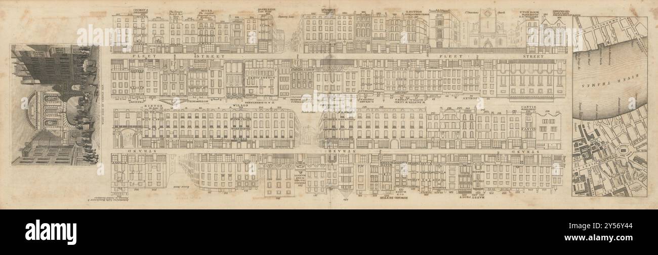Tallis London Street View #10 Strand (#4 East) & Fleet Street (West ...
