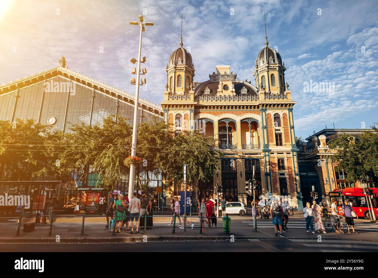 Budapest, Hungary - August 10, 2024: Budapest Nyugati station, one of ...