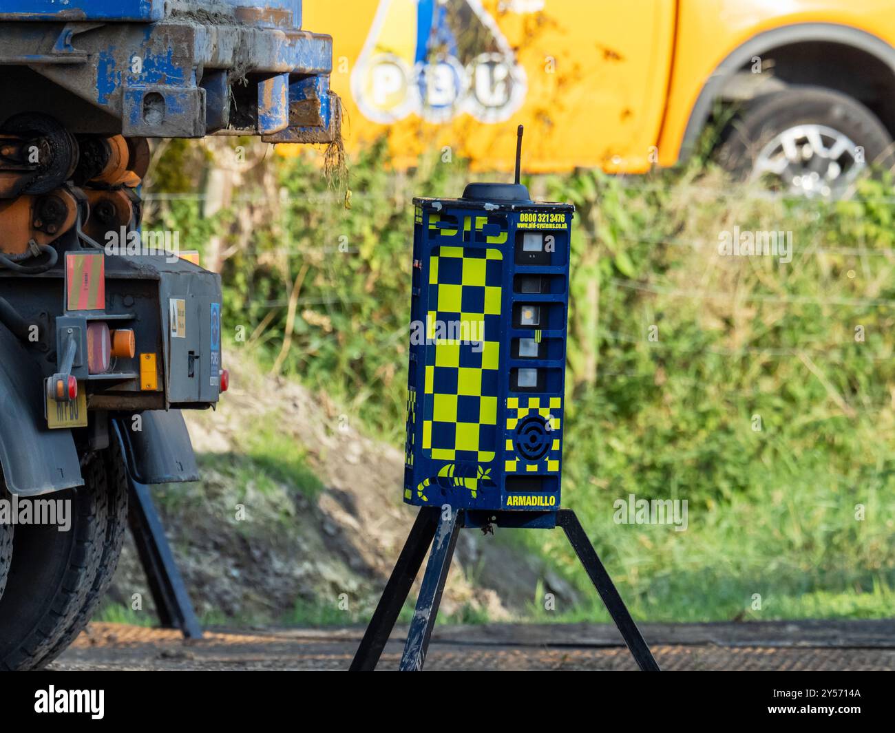 A remote CCTV crime prevention system on a construction site in ...