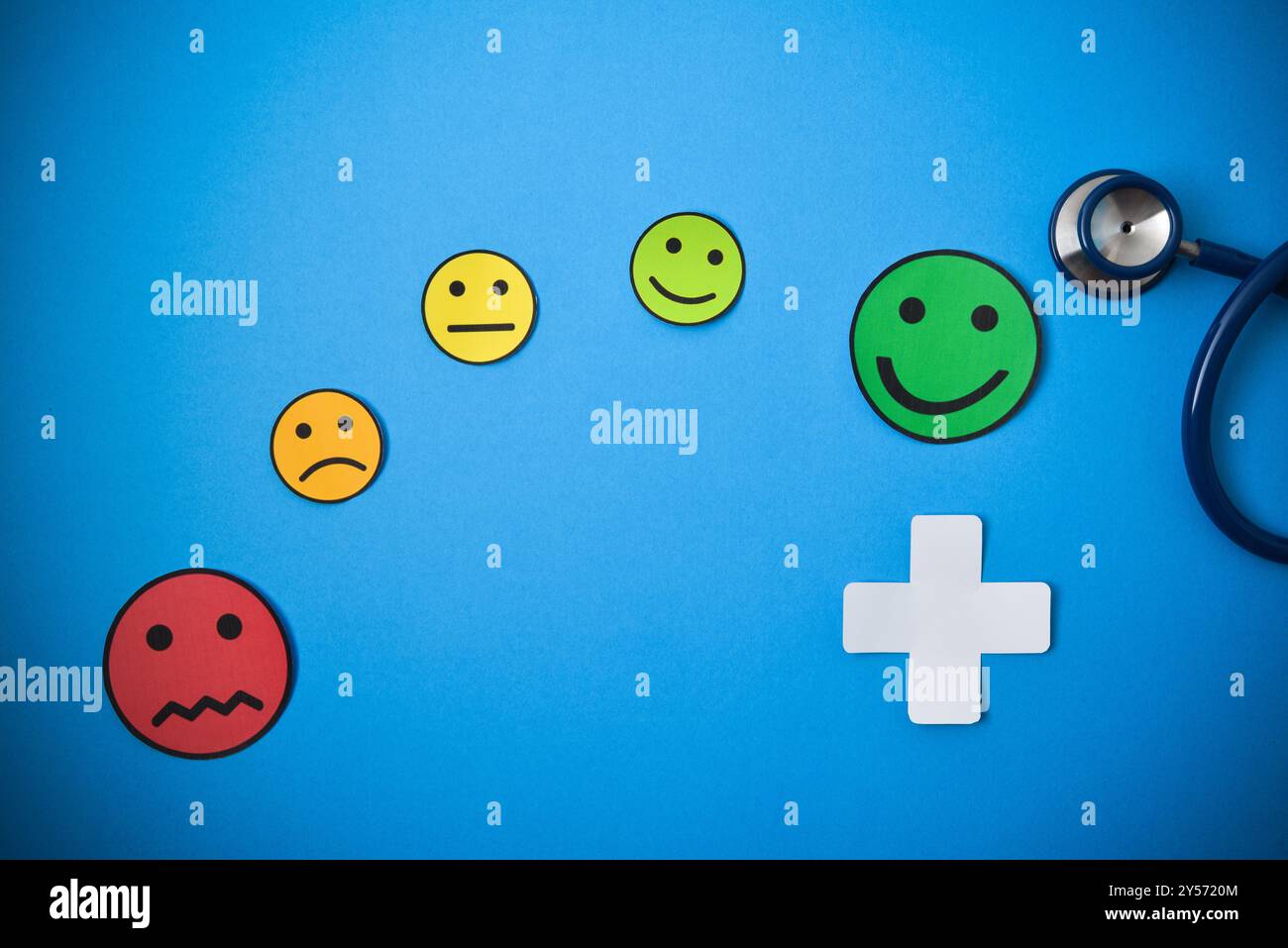 Concept of medical examination and prevention of diseases with colorful ...