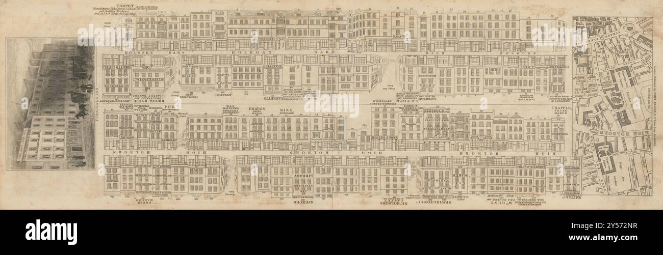 Tallis London Street View #8 High Holborn (#4 East) / Holborn 1838 old ...