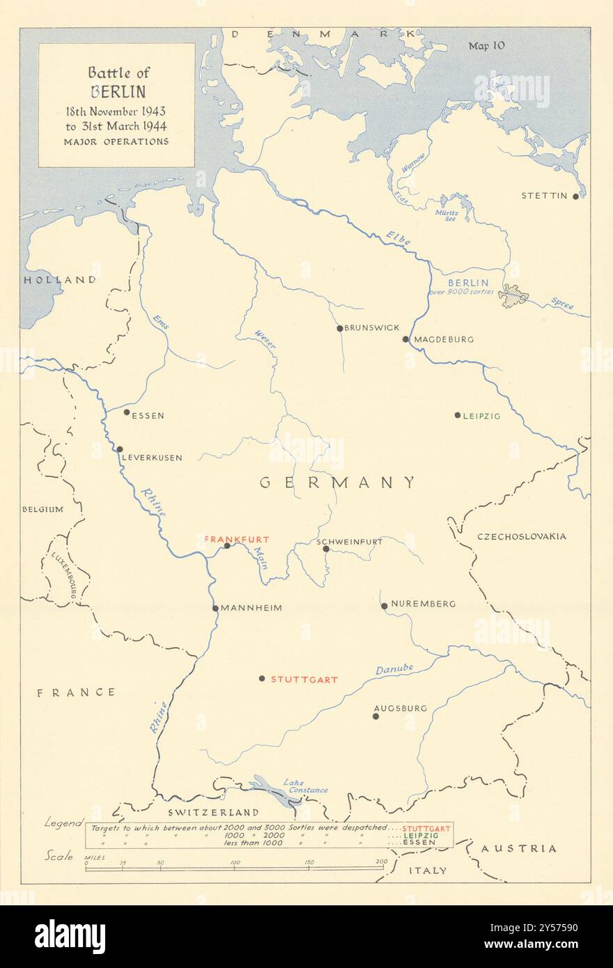 Battle of Berlin RAF Bombing Campaign Nov 1943-March 1944 World War Two ...