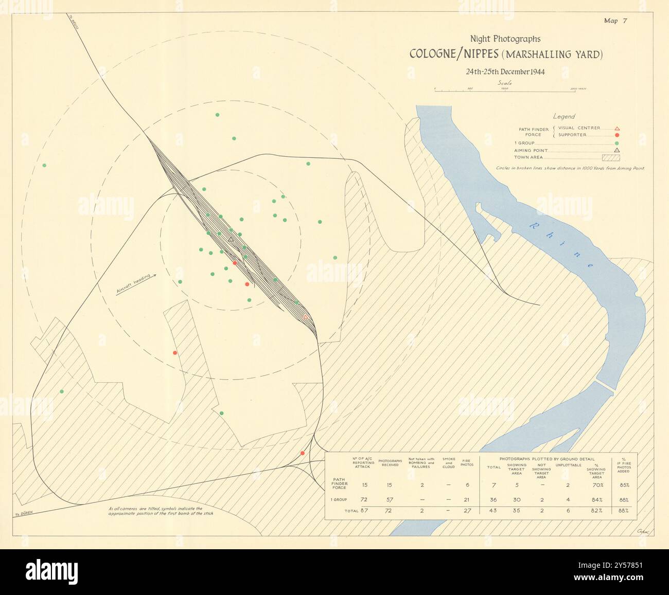 Cologne/Nippes rail yard 24-25 Dec 1944 bombing impact assessment 1961 ...