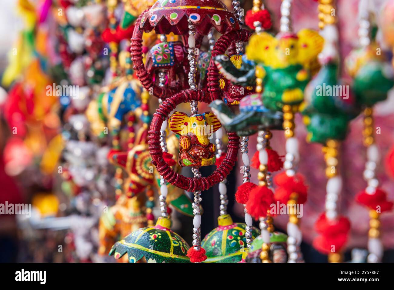 Pushkar, Rajasthan, India. November 7, 2022. Decorations with ...