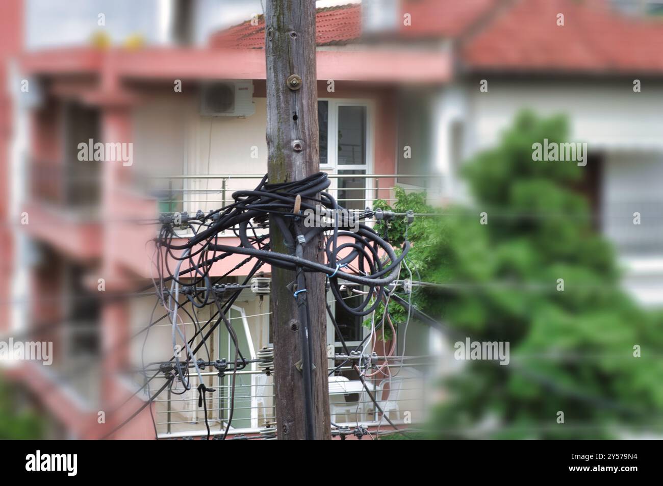 Overloaded power pole hi-res stock photography and images - Alamy